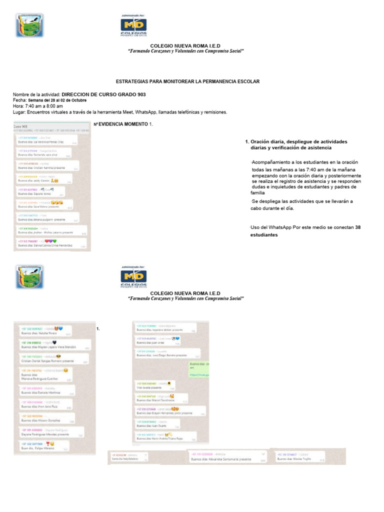 903 - Dir - Grup - 28 Septiembre Al 02 Octubre | PDF