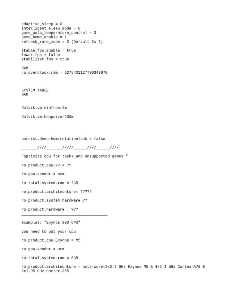 PerformanceTweaks SetEdit LycanTweaks 2 | PDF | Games & Activities | Technology & Engineering
