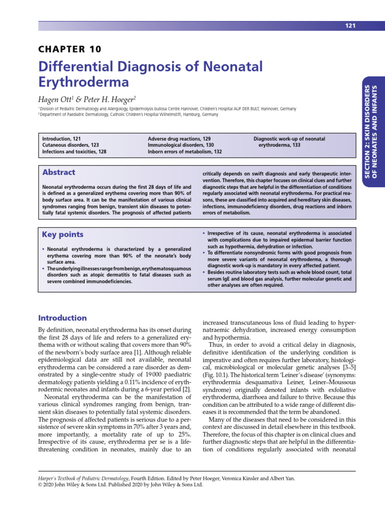 10 Differential Diagnosis of Neonatal Erythroderma | PDF | Psoriasis | Skin