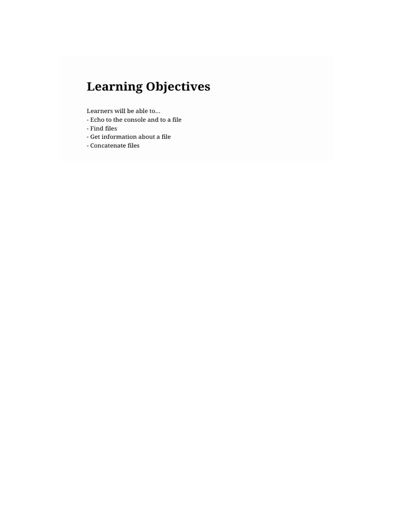 Introduction To Unix And Linux Redirecting Output And Finding Files 6024