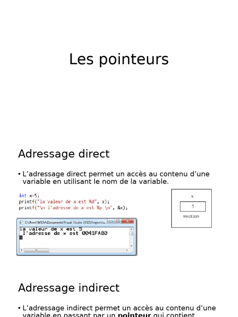 Pointeur 1 | PDF | Pointeur (programmation) | Génie logiciel
