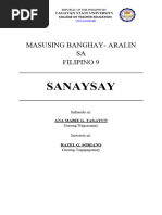 Masusing Banghay Aralin Sa Filipino 9 Parabula NG Banga | PDF