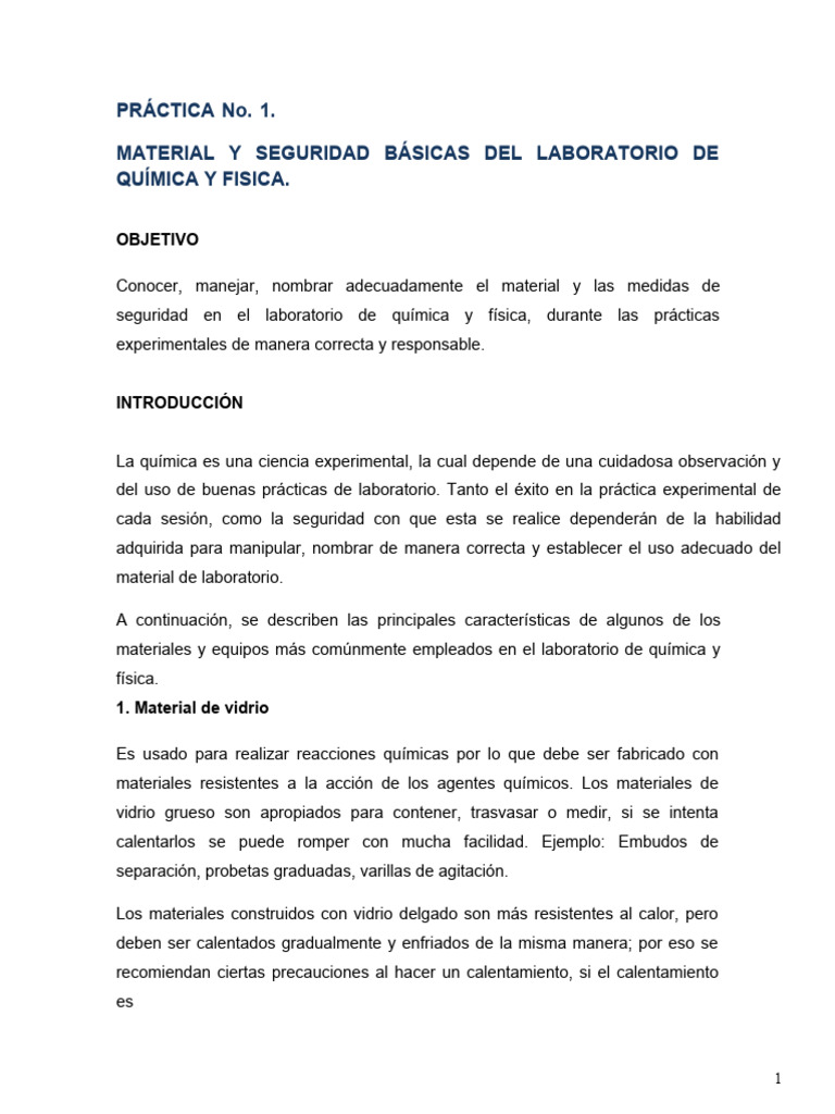 Práctica No1 Pdf Laboratorios Agua