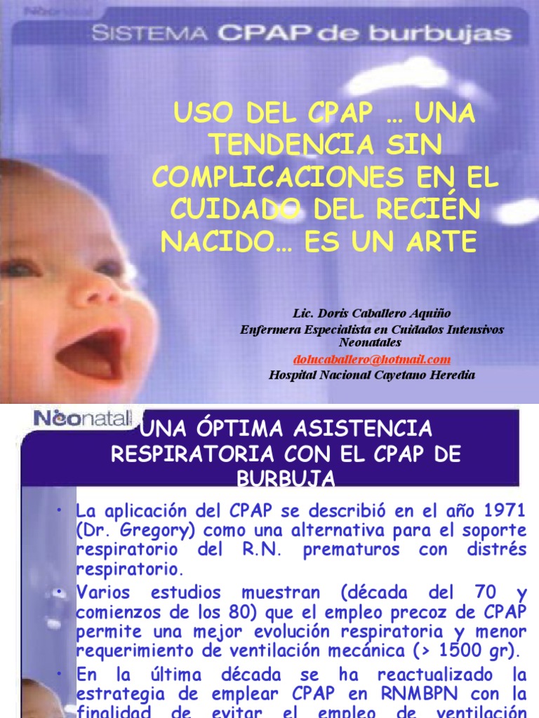 Cpap en Neonatos | PDF | Sistema respiratorio | Pulmón