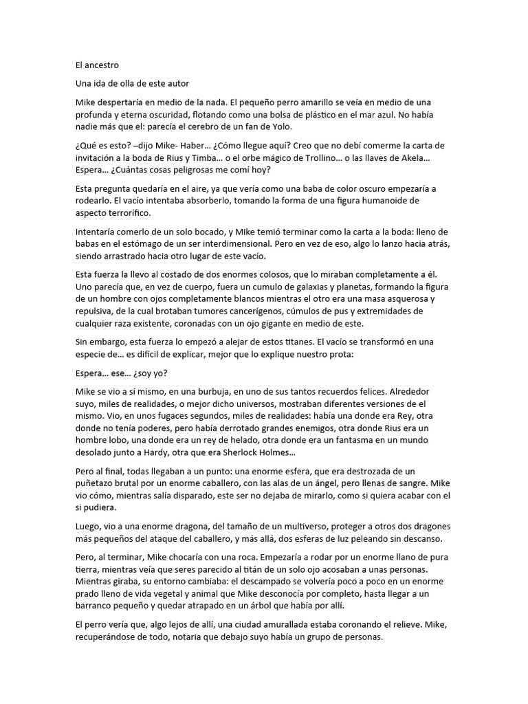 El Ancestro | PDF
