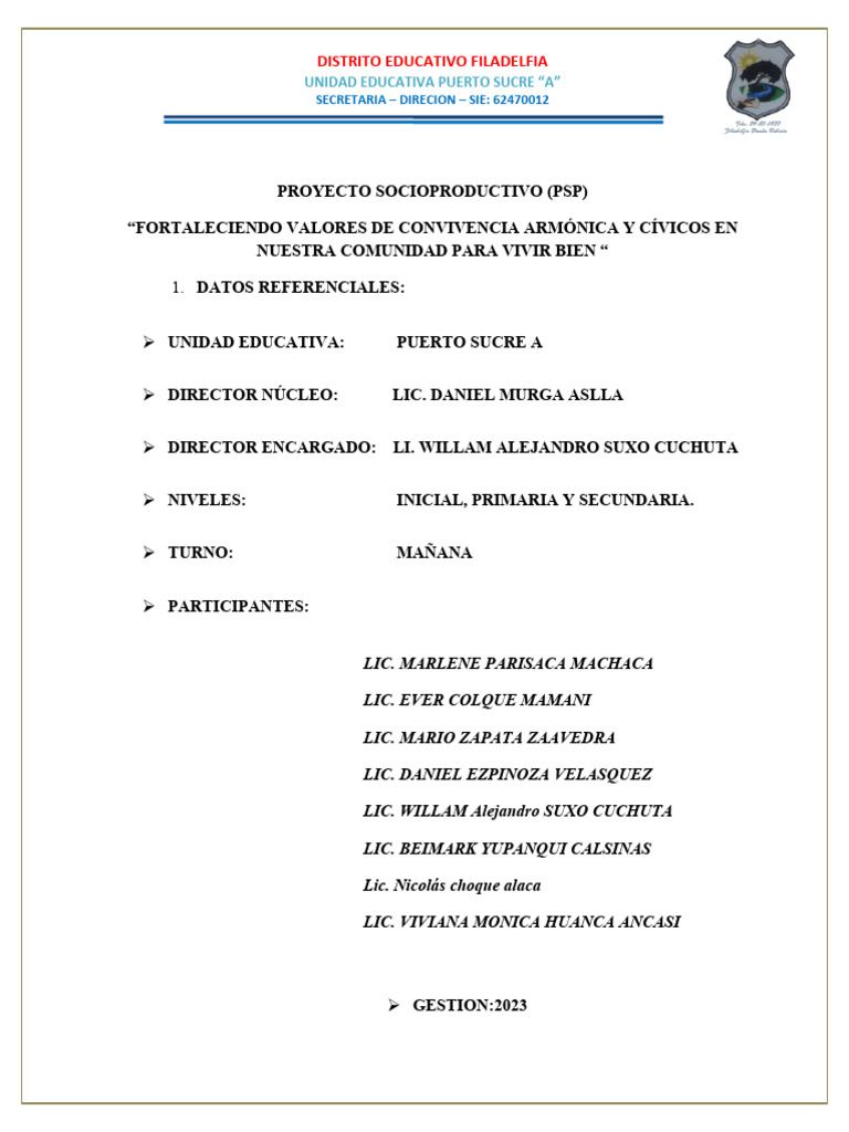 PSP 2024 | Descargar gratis PDF | Maestros