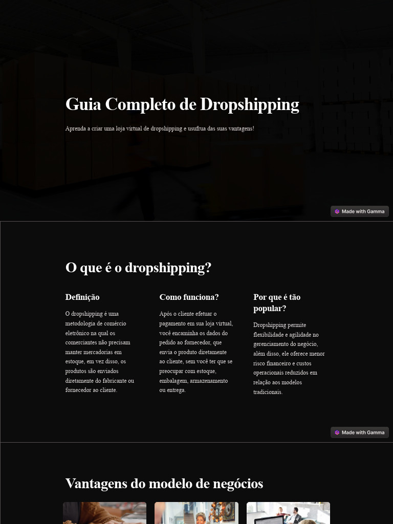 Guia Completo de Dropshipping | PDF | Mercado (economia) | Marketing