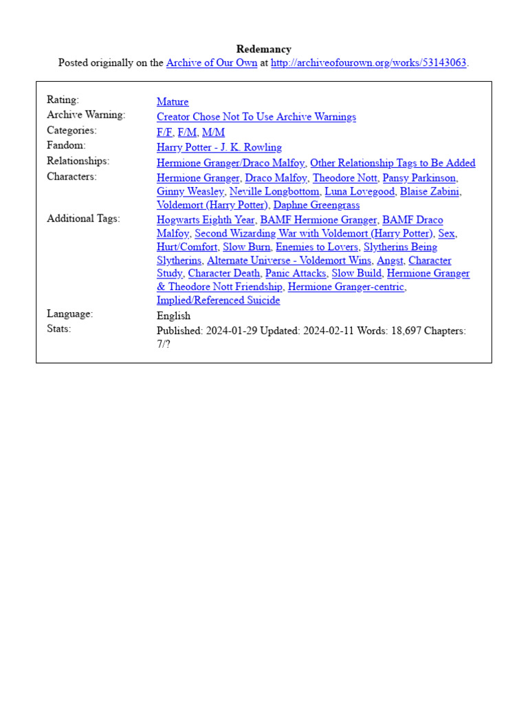 Redem Ancy | PDF | Harry Potter