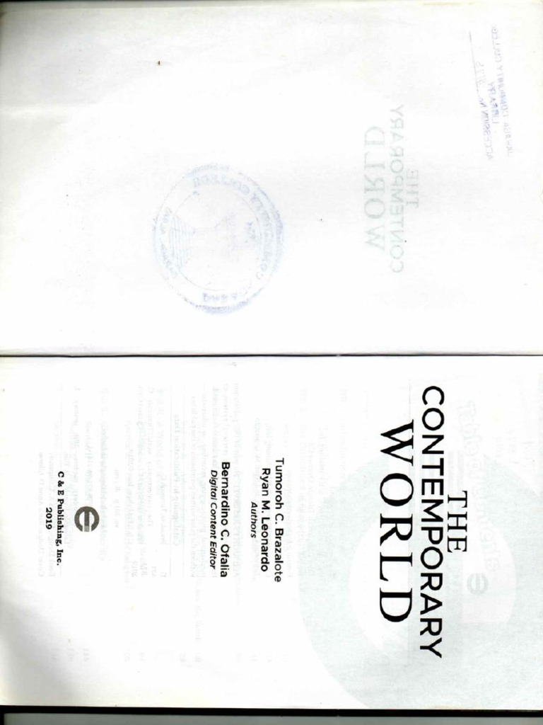 Book The Contemporary World | PDF