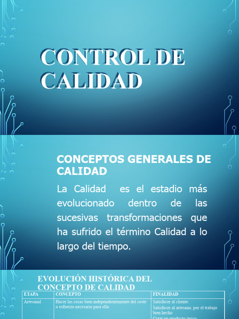 Evolución y Gestión de la Calidad | PDF | Calidad (comercial) | Gestión ...