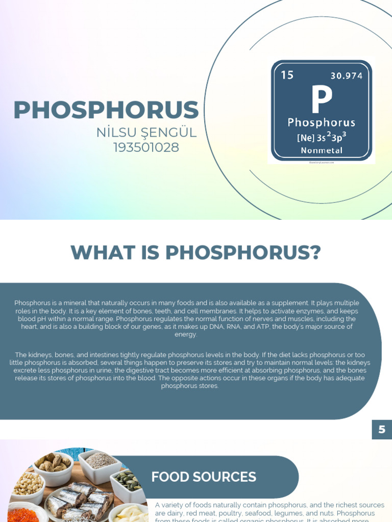PHOSPHORUS | PDF | Phosphorus | Dietary Supplements