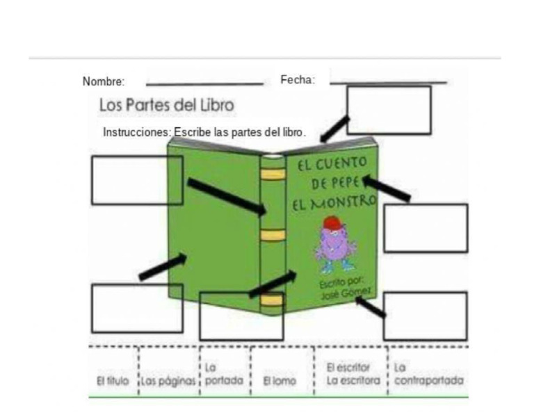 Actividad Partes Del Libro | PDF
