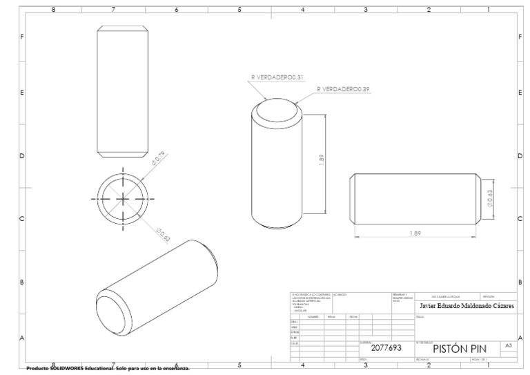 Plano Piston Pin | PDF