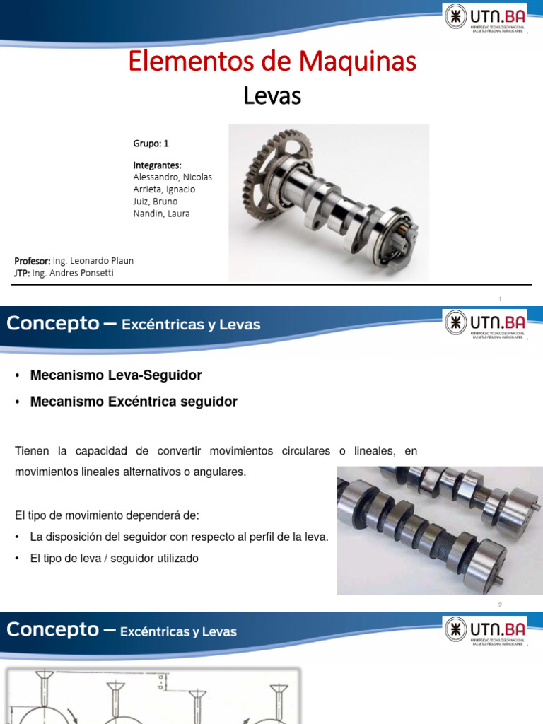 Mecanismos De Leva Y Seguidor Pdf Rotación Cinemática