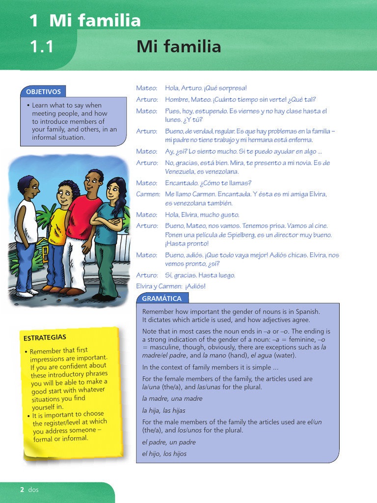 Introducciones y saludos en español | PDF | Diseño de interiores ...