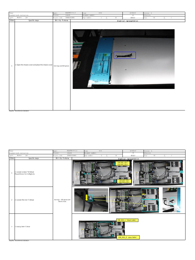 R222TR4 MOSS-N U.2 Assy Rework SOP (English Rev) | PDF | Equipment ...