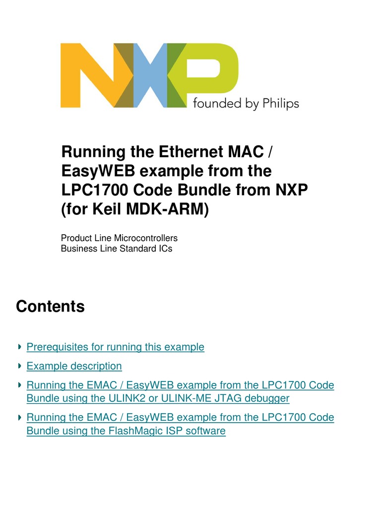 LPC1700 EasyWEB Setup Guide | PDF | Ip Address | Computer Network