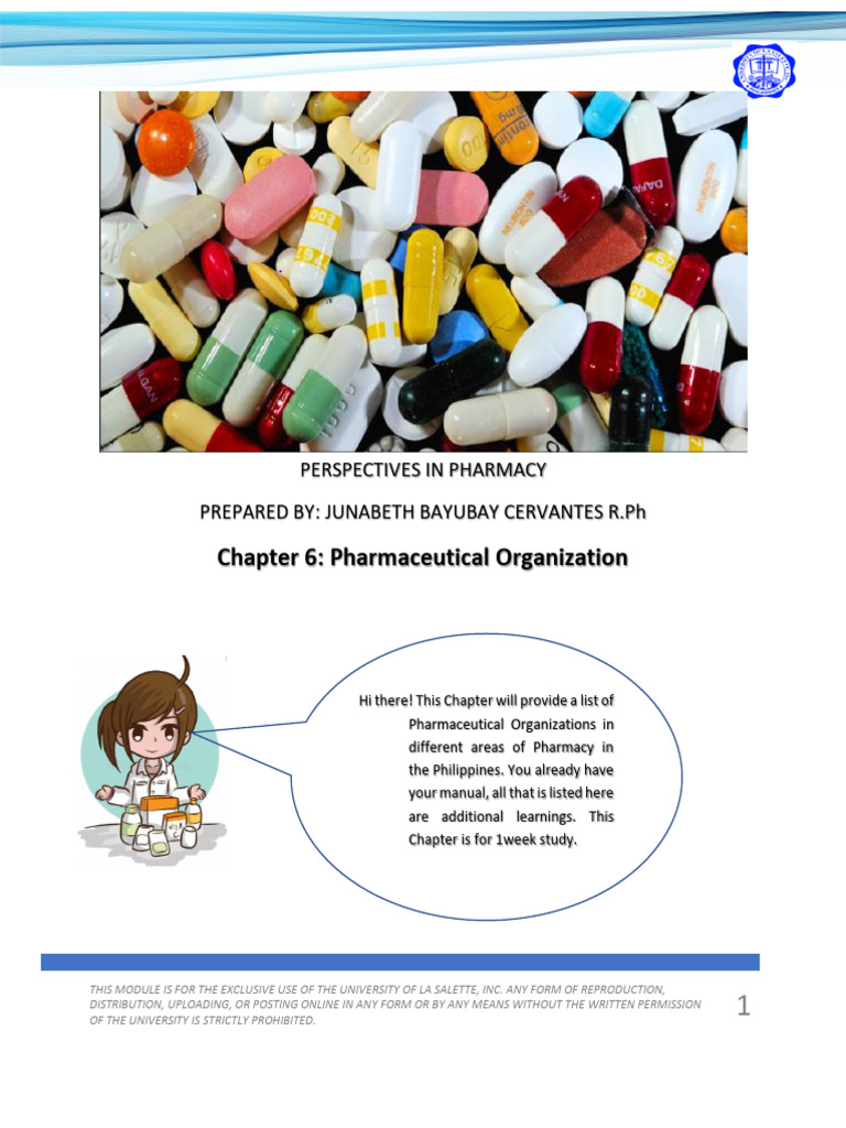 Pharmaceutical Organization | PDF | Pharmacy | Pharmacist
