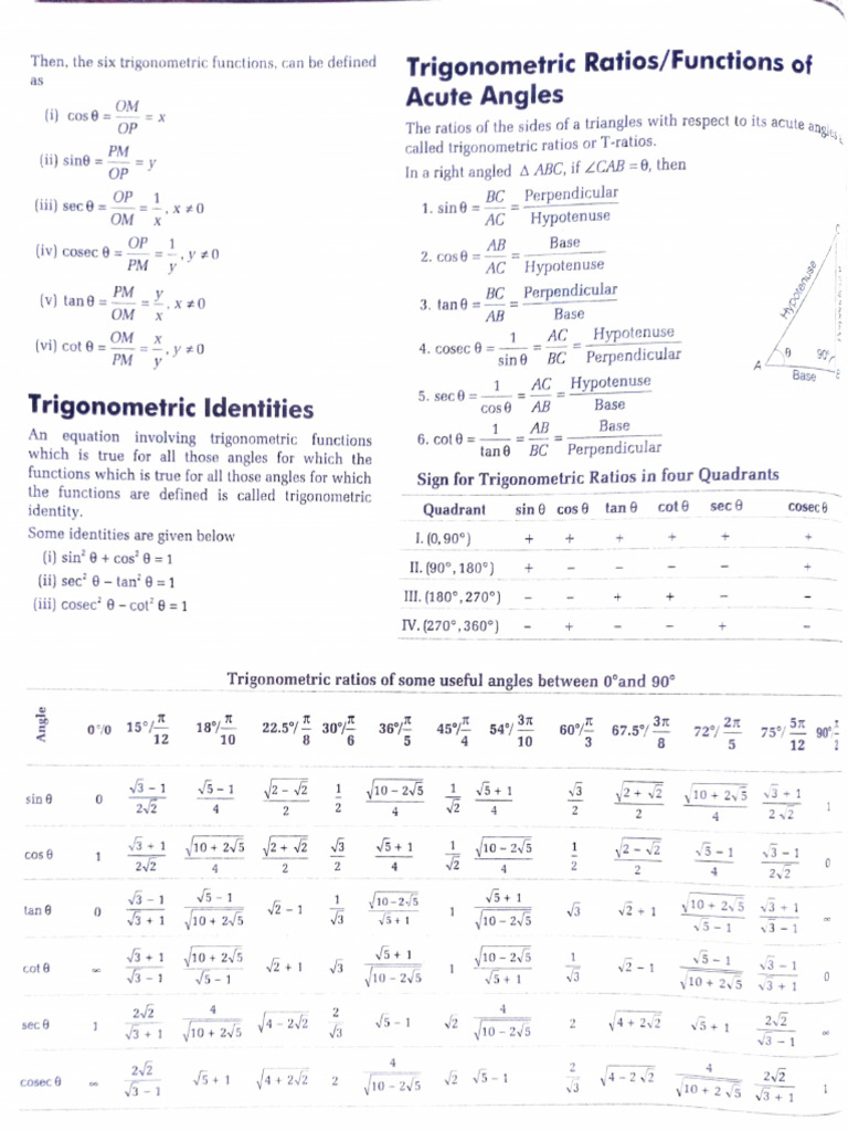 Adobe Scan 08-Nov-2023 (1) | PDF | Trigonometric Functions | Trigonometry