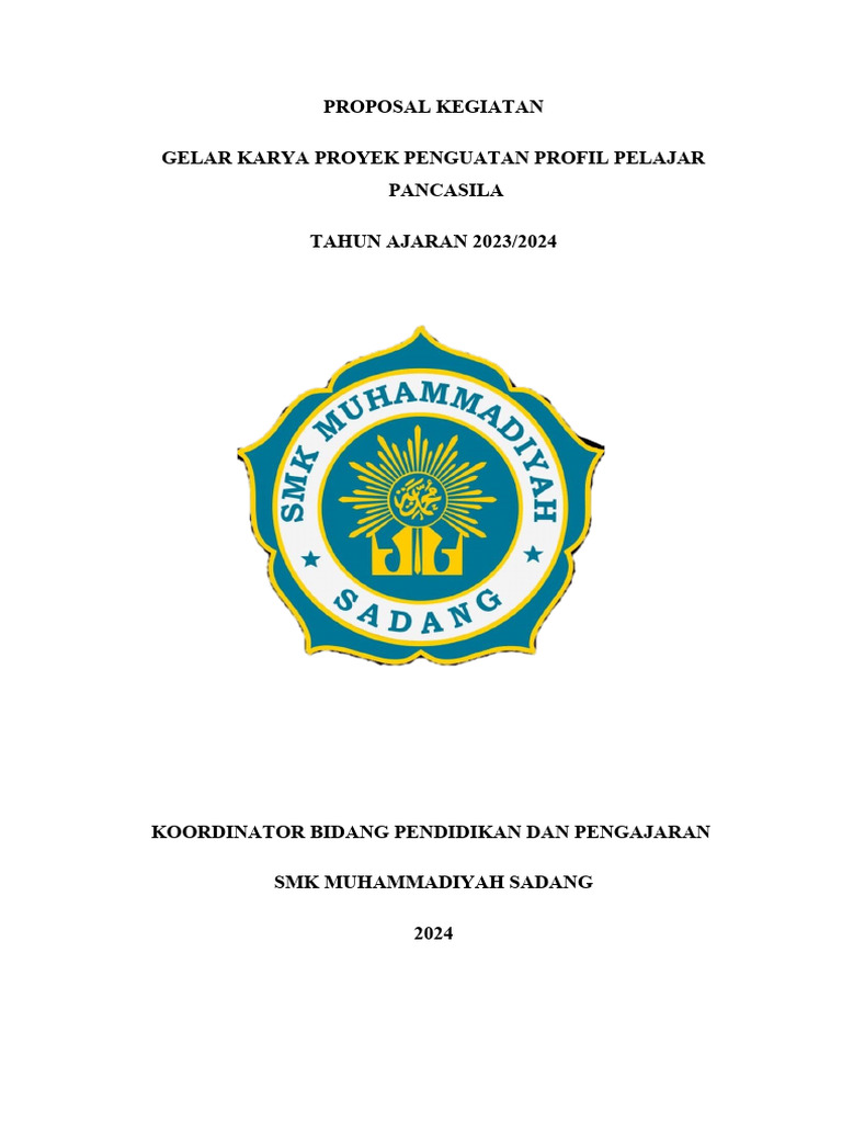 Proposal Kegiatan P5 | PDF