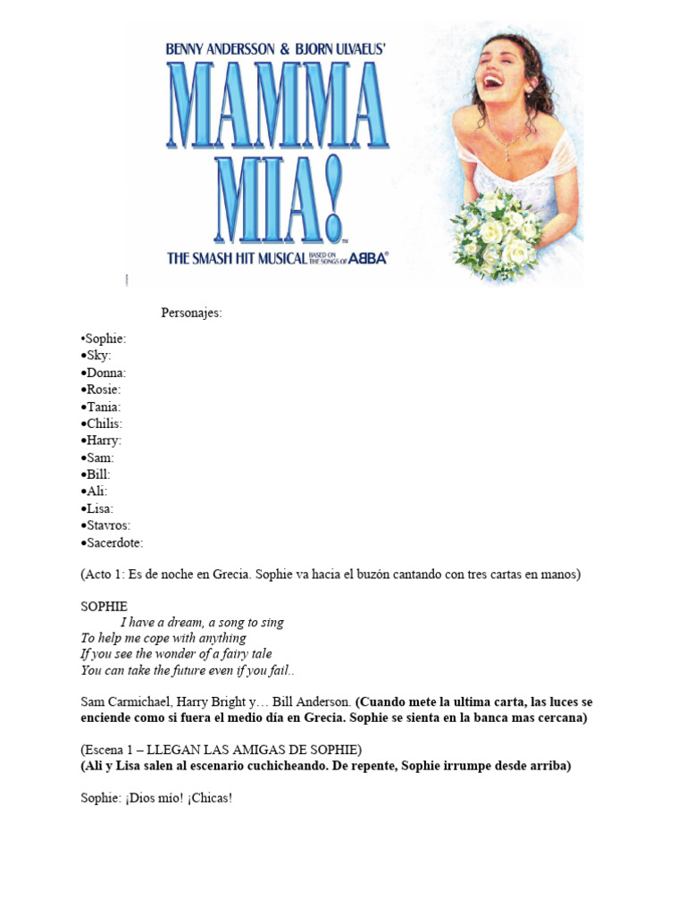 Mamma Mia Final | PDF