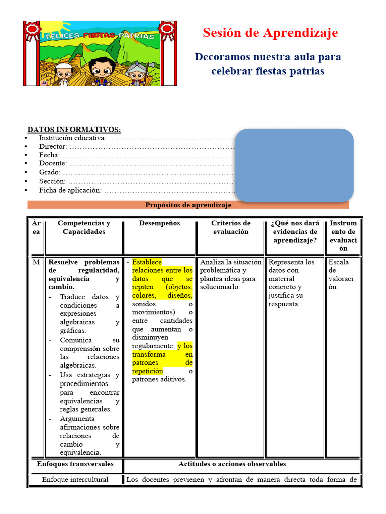 2° Material Día 2 Mat Decoramos Nuestra Aula para Celebrar Fiestas ...
