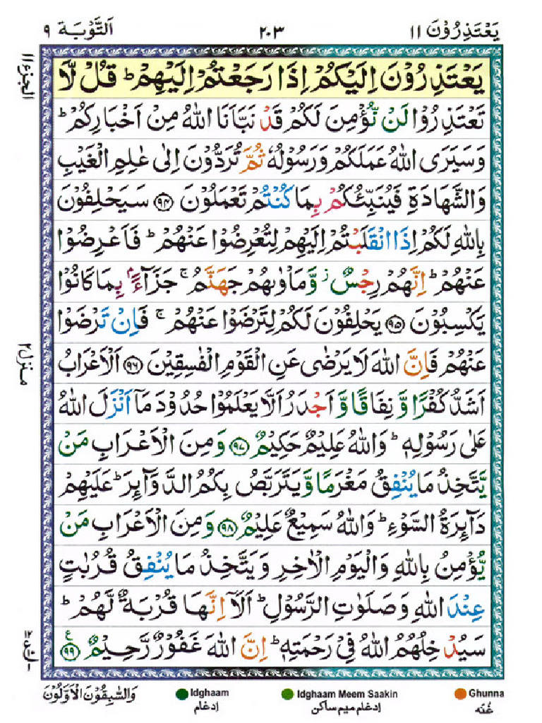 Dokumen - Tips Tajwidi Quran Juz 11 PDF | PDF