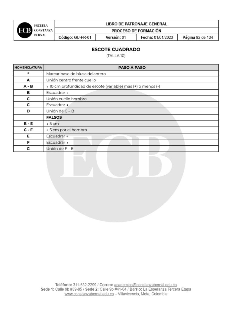 Escote Cuadrado | PDF