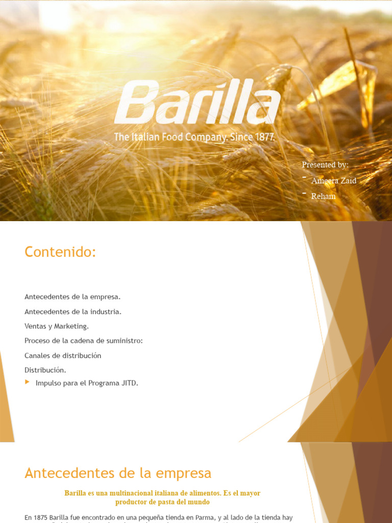 Historia y Estrategia de Barilla | PDF | Lean Manufacturing | Inventario