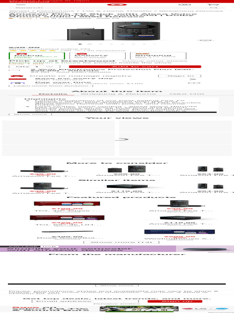 Amazon Fire Tv Stick With Alexa Voice Remote (Includes Tv Controls ...