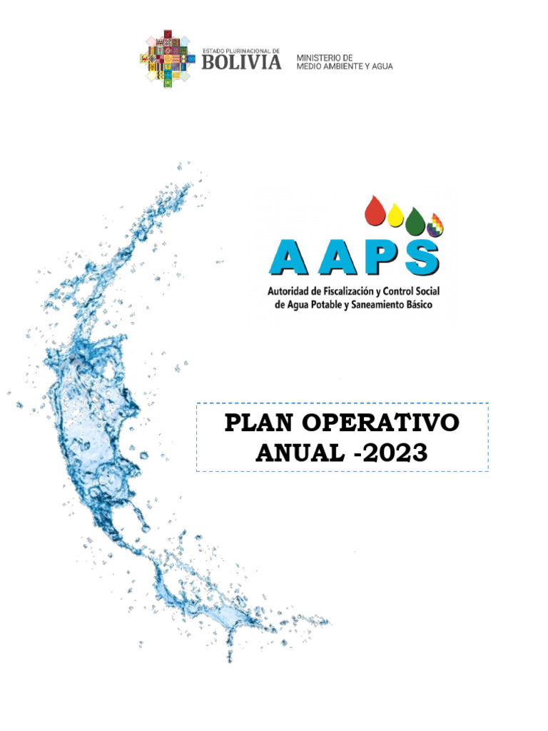 Poa Aaps 2023 | PDF | Saneamiento | Agua
