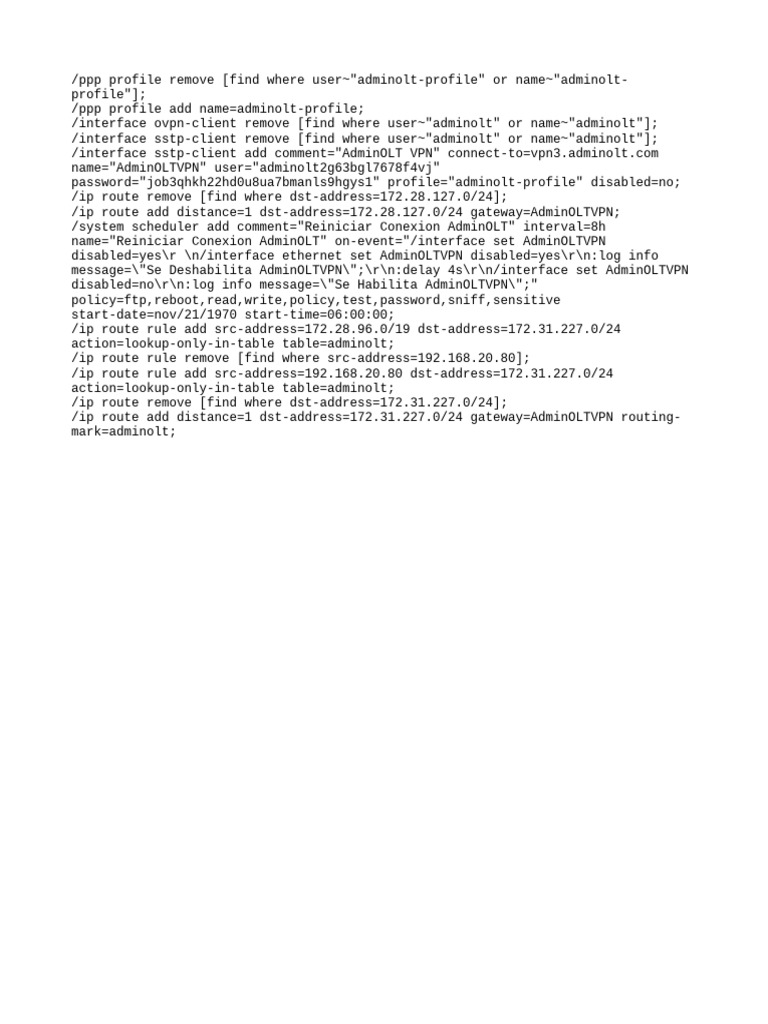 Script VPN RB v6 | PDF