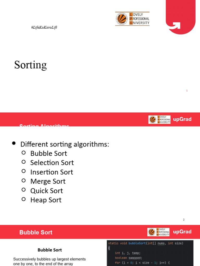 Sorting | PDF | Discrete Mathematics | Applied Mathematics Sorting | PDF | Discrete Mathematics | Applied Mathematics