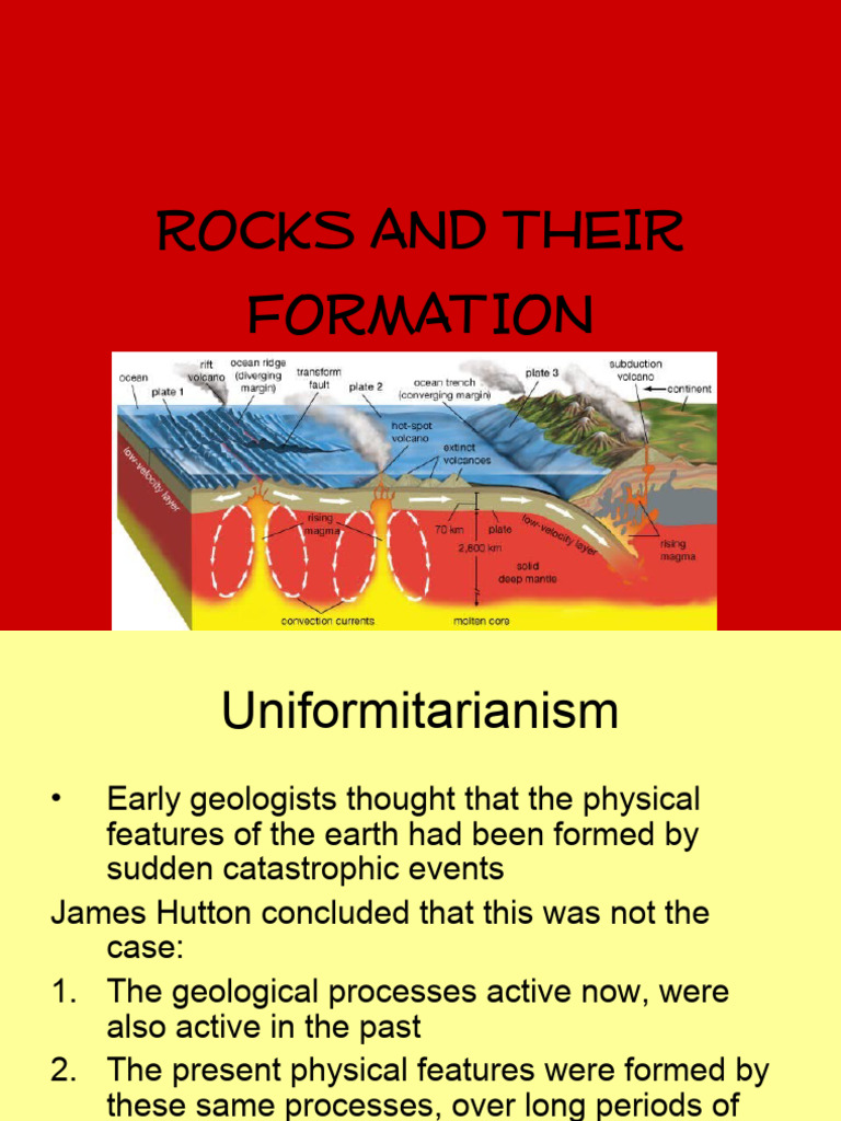 ROCKS AND THEIR FORMATION PP | PDF | Rock (Geology) | Sedimentary Rock