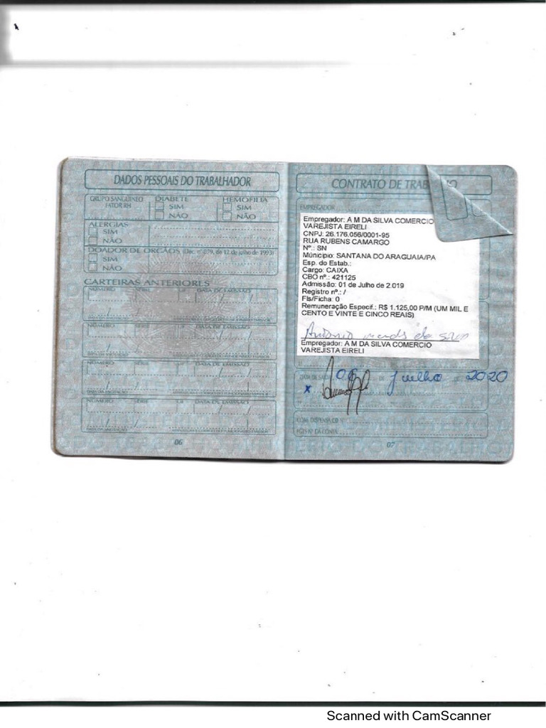 Cópia Do Último Contrato Da CTPS | PDF