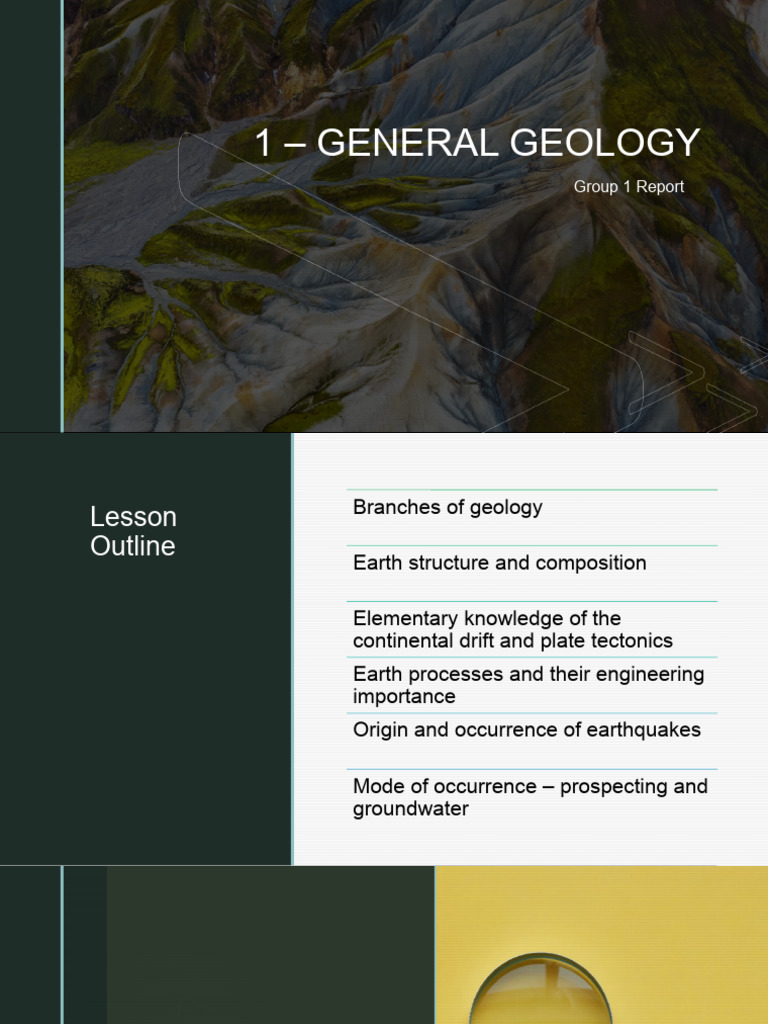 1 General Geology | PDF | Aquifer | Groundwater