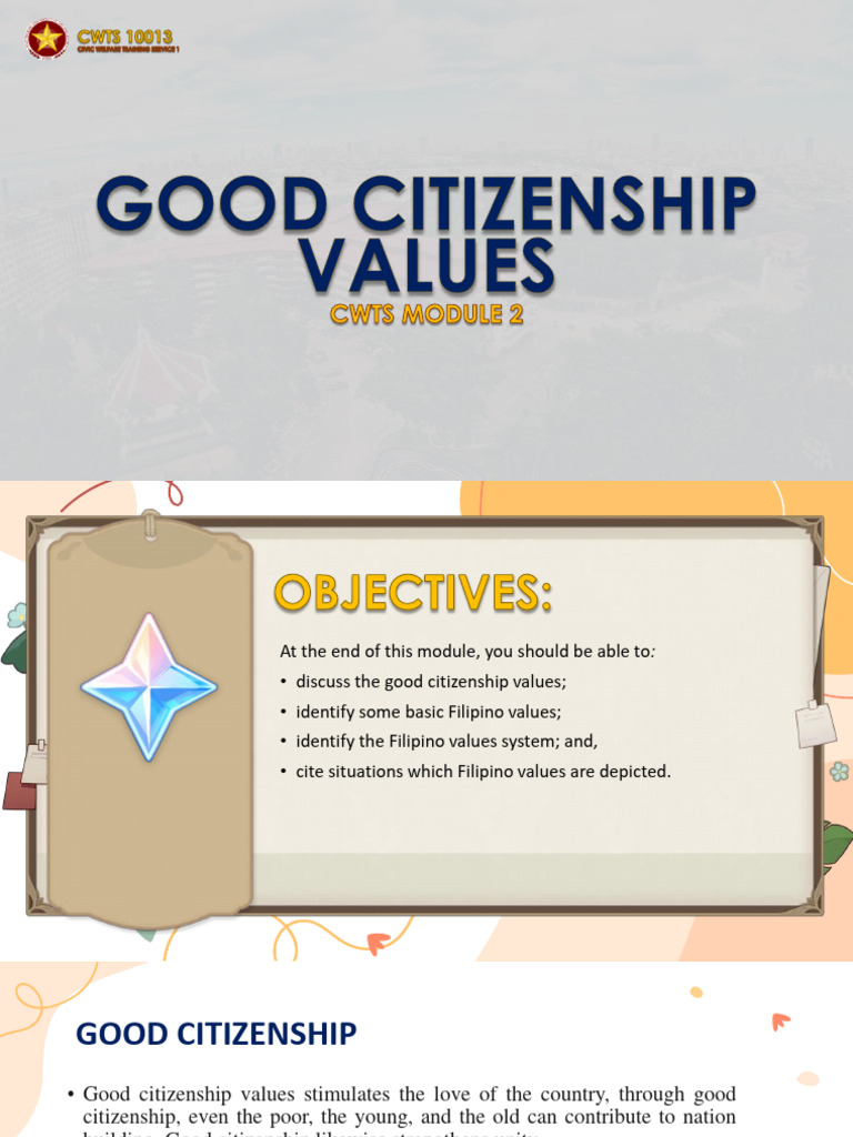 Module 2 Good Citizenship Values | PDF | Biodiversity | Natural Environment