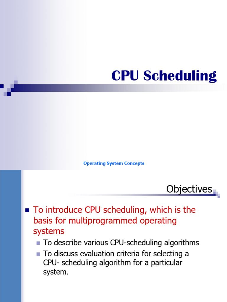 Cpu Scheduling | Download Free PDF | Scheduling (Computing) | Process (Computing)