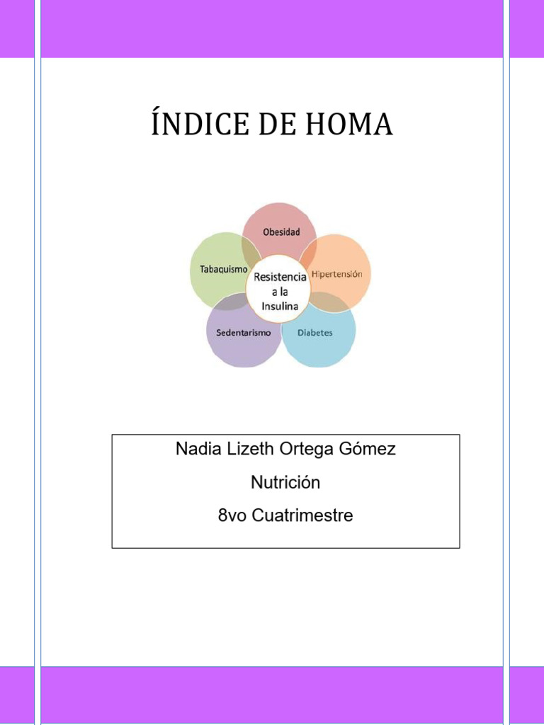 Índice de Homa | Descargar gratis PDF | Insulina | Diabetes