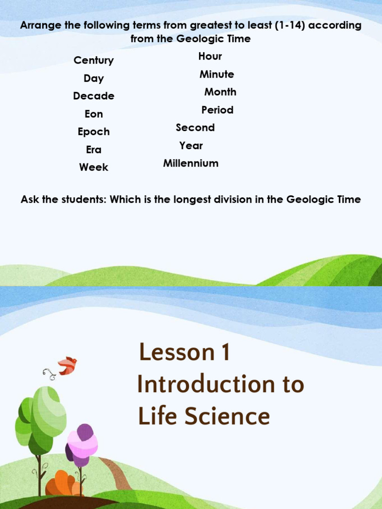 Life Science Lesson 1 and 3 | PDF | Life | Photosynthesis