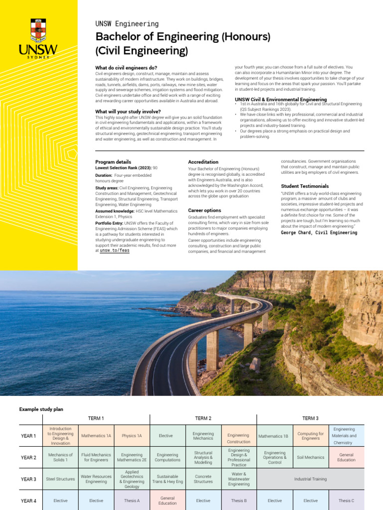 OD2023 - A4 Flyer-Eng-Civil | PDF | Engineering | Civil Engineering
