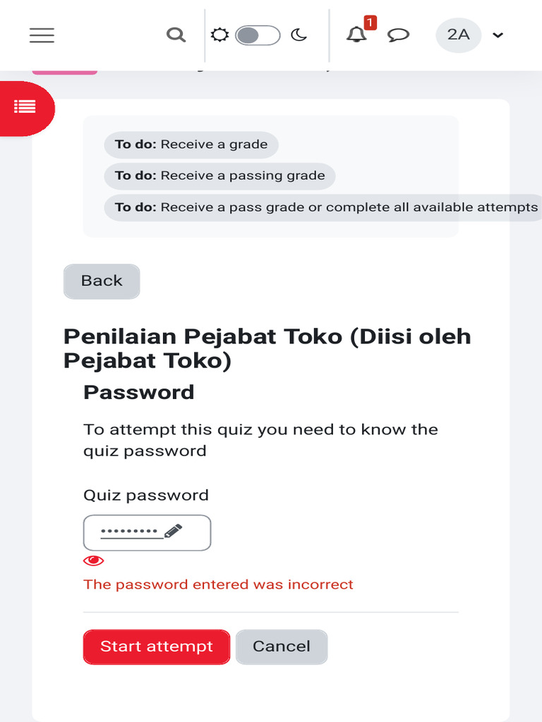 Penilaian Pejabat Toko (Diisi oleh Pejabat Toko) | PDF