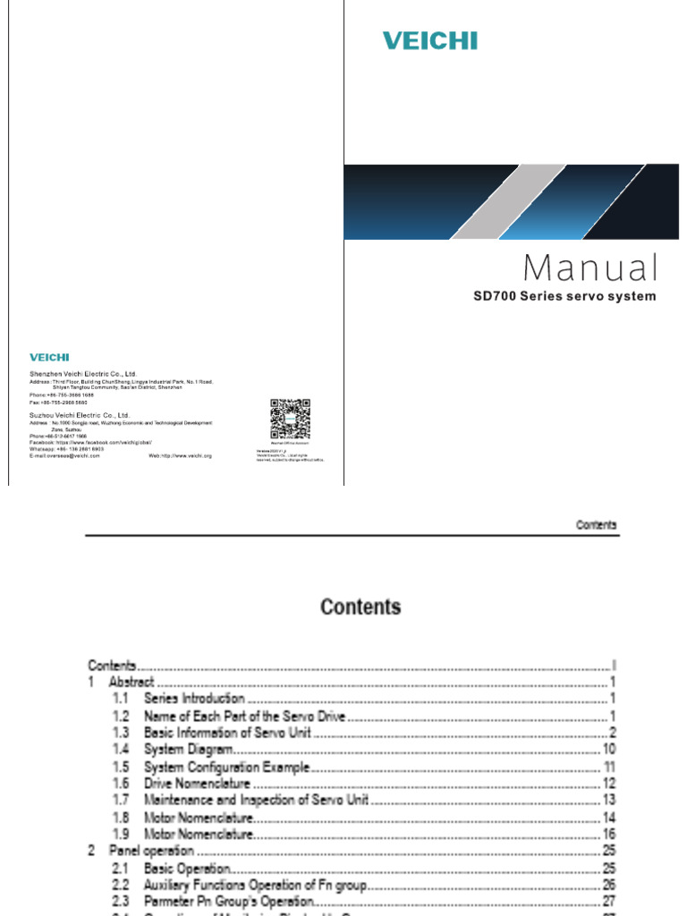 Sd700 Servo Manual | PDF | Usb | Feedback