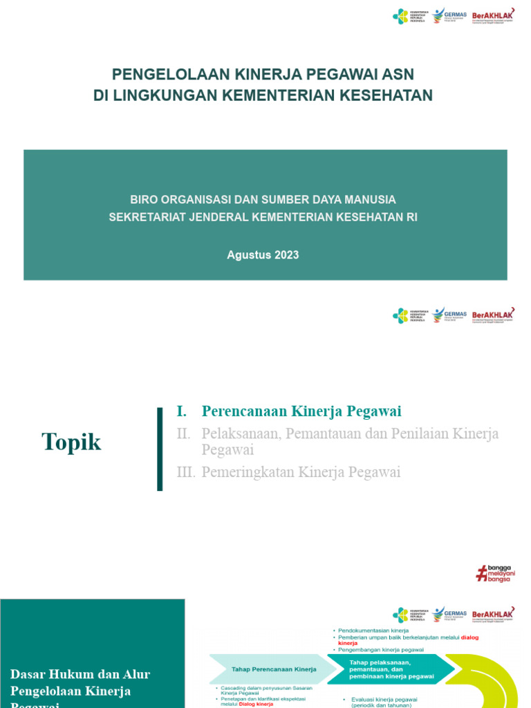 Perencanaan Kinerja Pegawai ASN Kemenkes | PDF | Bisnis