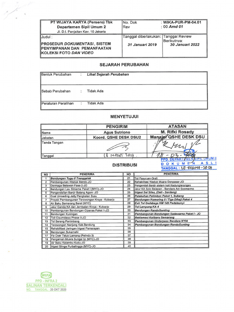 04 Wika-Pur-Pm-04.01 - Prosedur Dokumentasi, Sistem Penyimpanan Dan Pemanfaatan Koleksi Dan ...