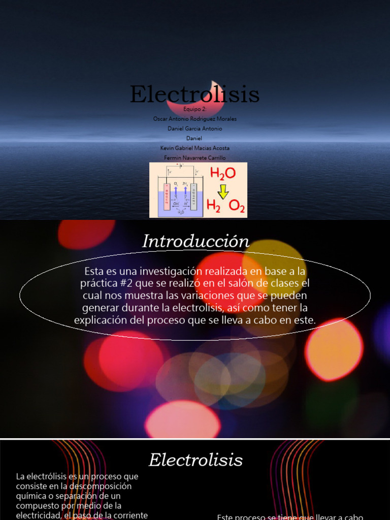 Electrolisis | PDF | Cátodo | Redox