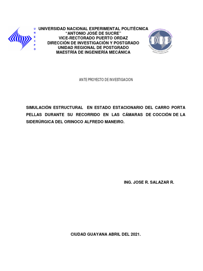 Anteproyecto 2021 | PDF