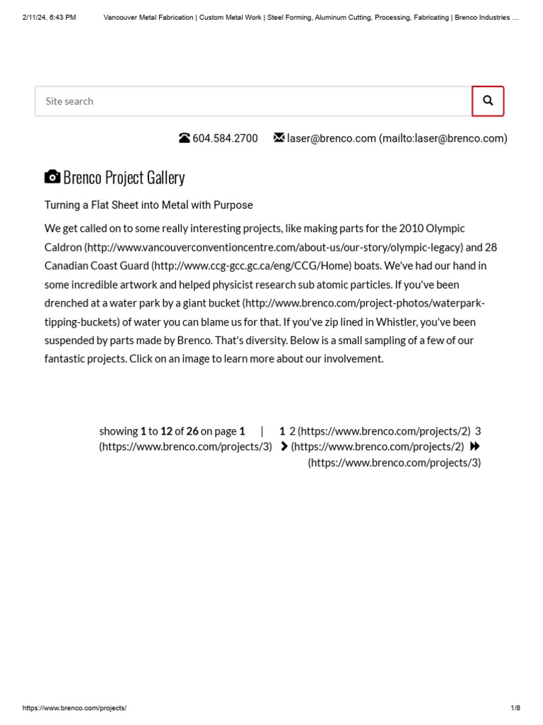 Vancouver Metal Fabrication - Custom Metal Work - Steel Forming ...