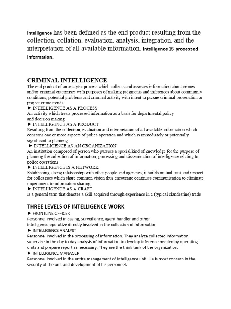 Compressed (Intelligence) | PDF | Military Intelligence | Information