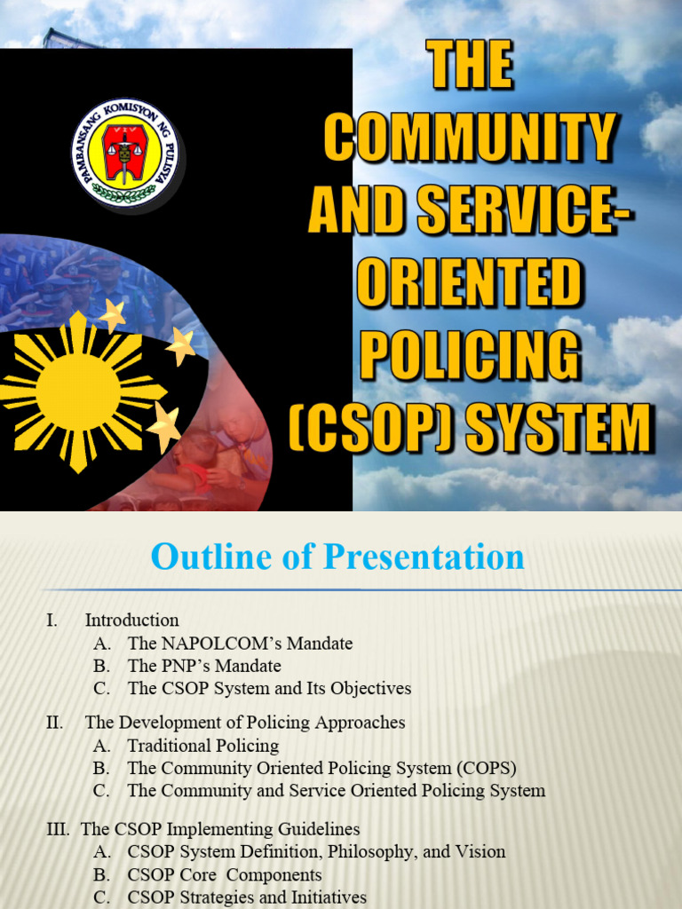 CSOP System | PDF | Police | Community Policing